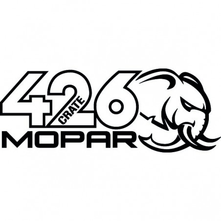 1000HP Hellephant 426 Supercharged Hemi Decal Logo - Passion Stickers