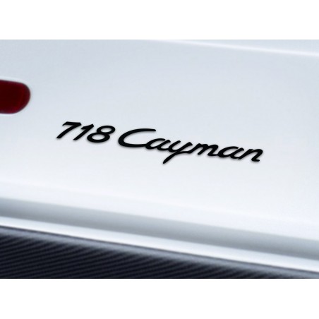 Porsche 718 Cayman Logo Car Decals- Passion Stickers