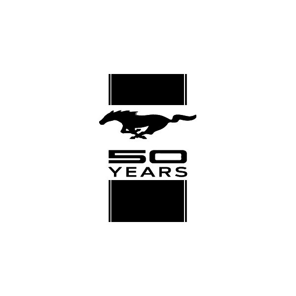 50 Years Mustang Logo